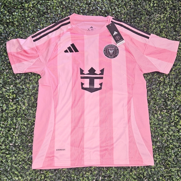 adidas | Shirts | Inter Miami Adidas Pink Jersey With Black Details ...